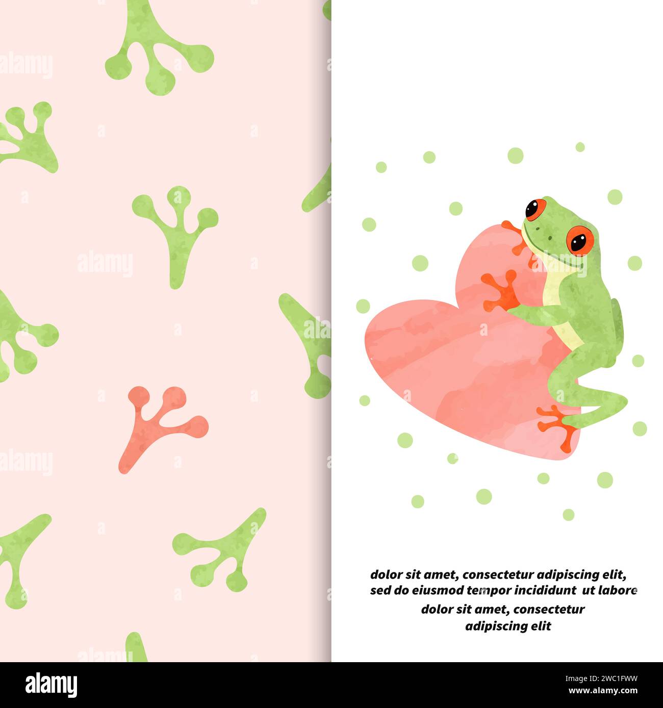 Valentine frog love illustration hi-res stock photography and images ...