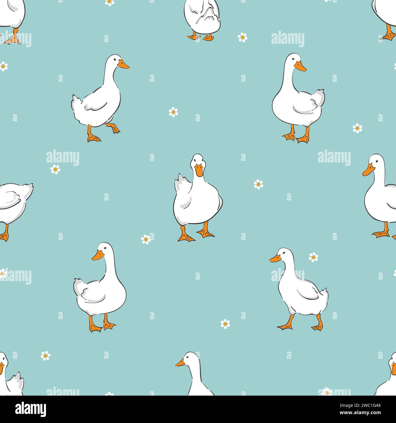 Cartoon ducks Cut Out Stock Images & Pictures - Alamy