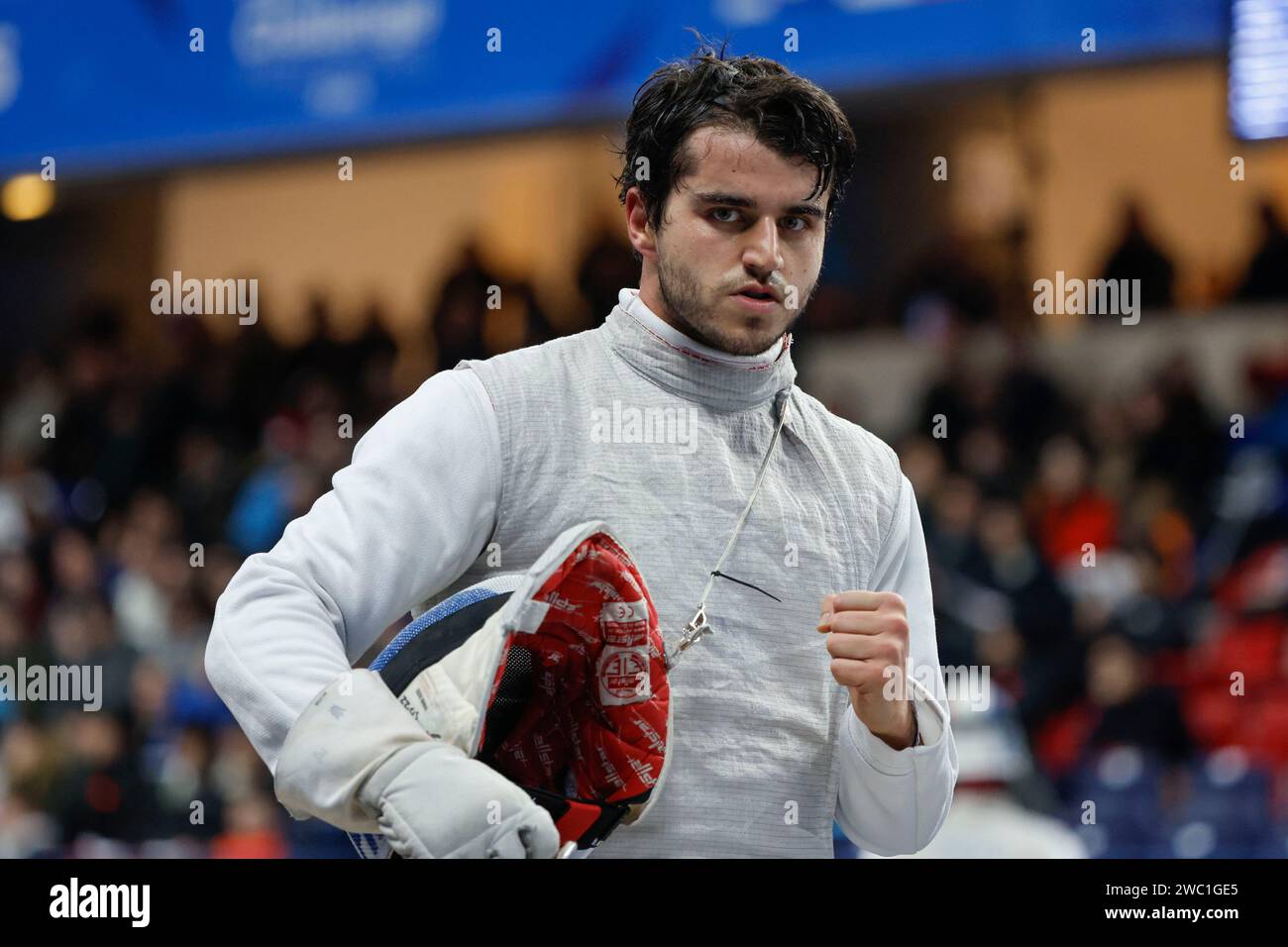 Paris, France. 13th Jan, 2024. MADER Joffrey (FRA) lost against HAMZA ...