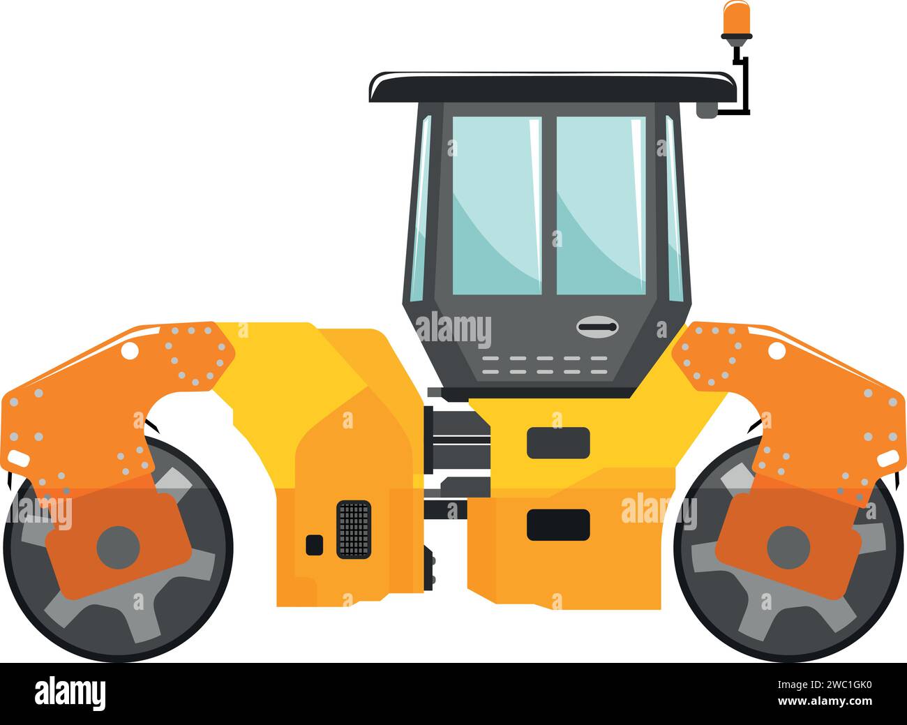 Steam compactor Stock Vector Images - Alamy