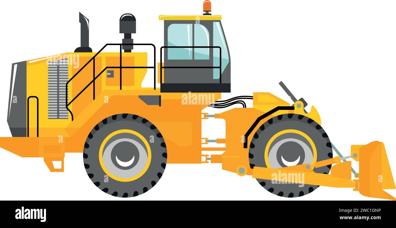 Excavating heavy equipment heavy machinery dozer Stock Vector Images ...