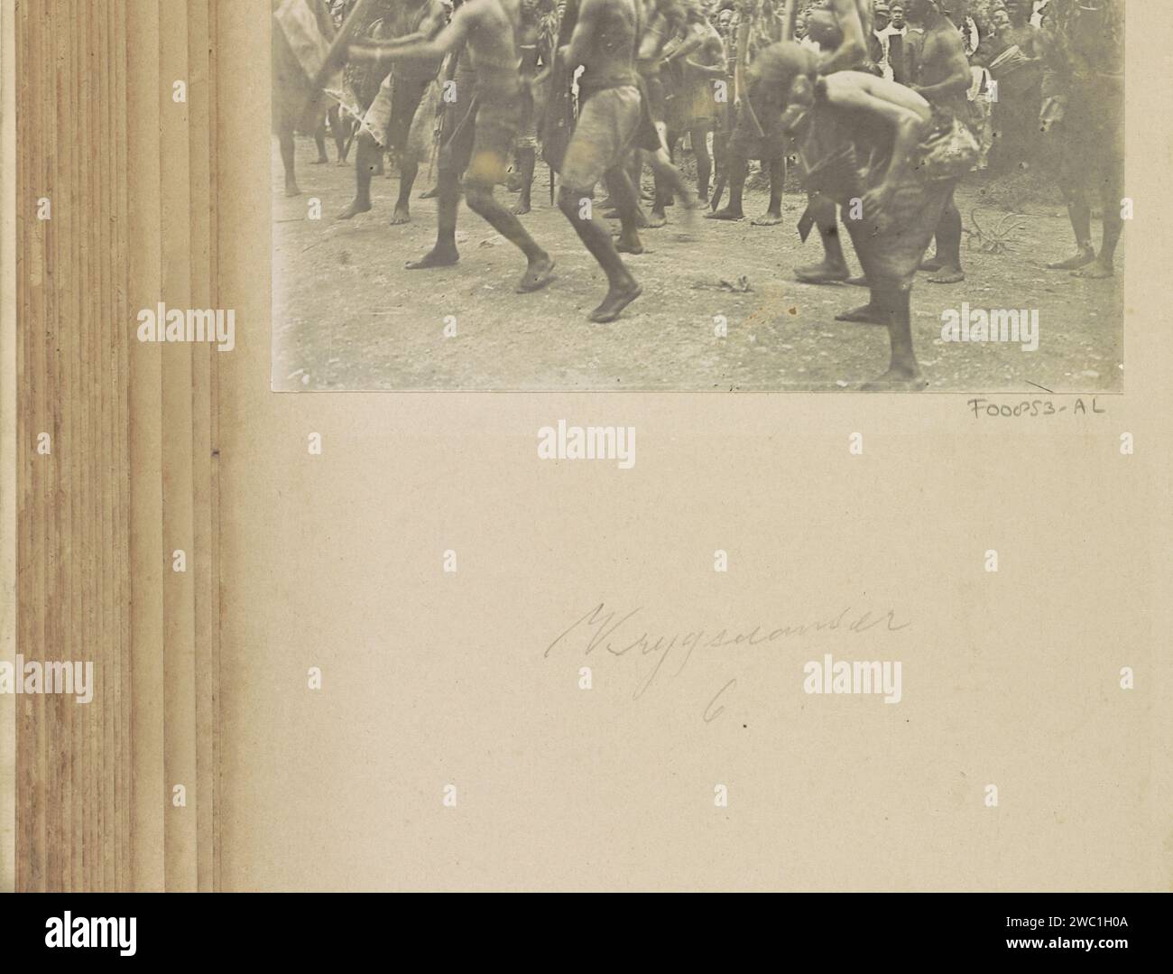 Men perform war dance on Ambon, Anonymous, c. 1900 - c. 1920 photograph ...