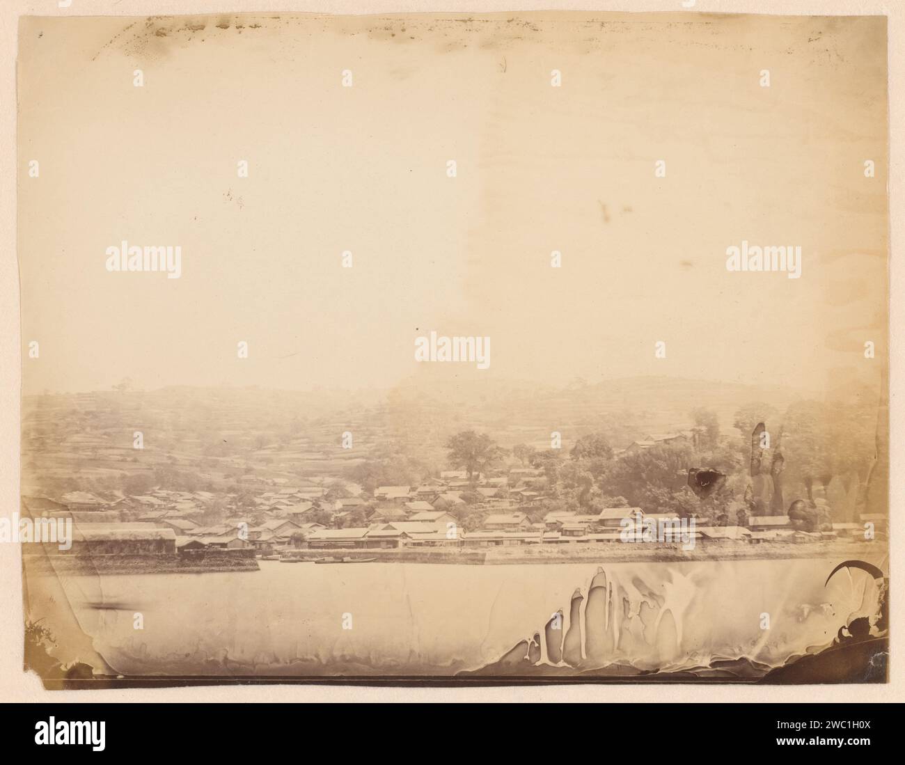 Shore of the bay of Nagasaki, Antoon Bauduin (attributed to), 1862 ...