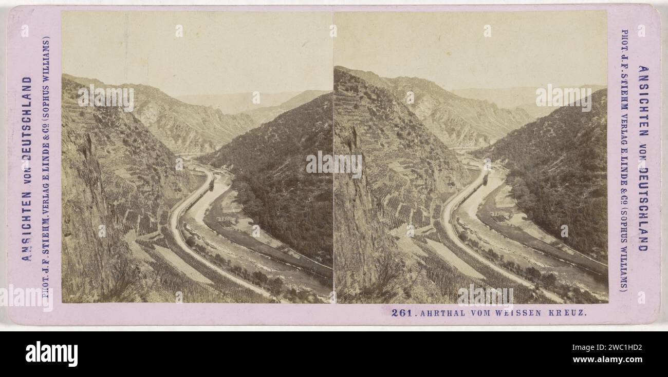 View of the Ahrdal, Germany, Johann Friedrich Stiehm, 1869 - 1872 ...