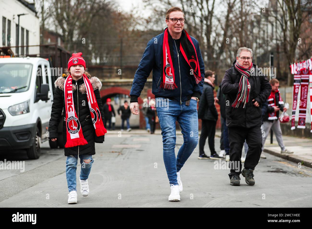 Charlton fans arrive ahead of the Sky Bet League One match at The ...