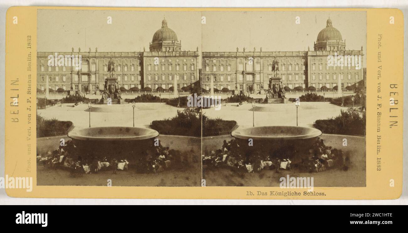 Test op het Berlin city palace, Johann Friedrich Stieimm, 1882 ...