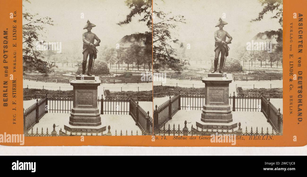Statue of General Friedrich Wilhelm von Seydlitz on the Wilhelmplatz ...