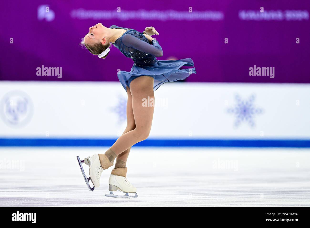 Mariia SENIUK (ISR), during Women Free Skating, at the ISU European ...