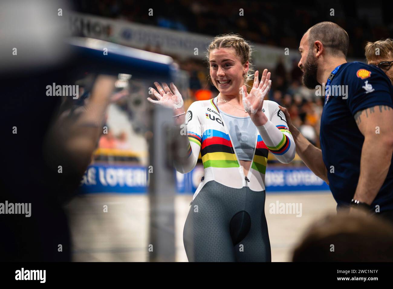 Siegerin Sprint Damen, Emma Finucane (GBR), UEC Track Cycling European ...
