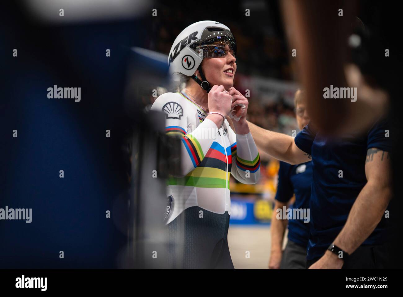 Siegerin Sprint Damen, Emma Finucane (GBR), UEC Track Cycling European ...