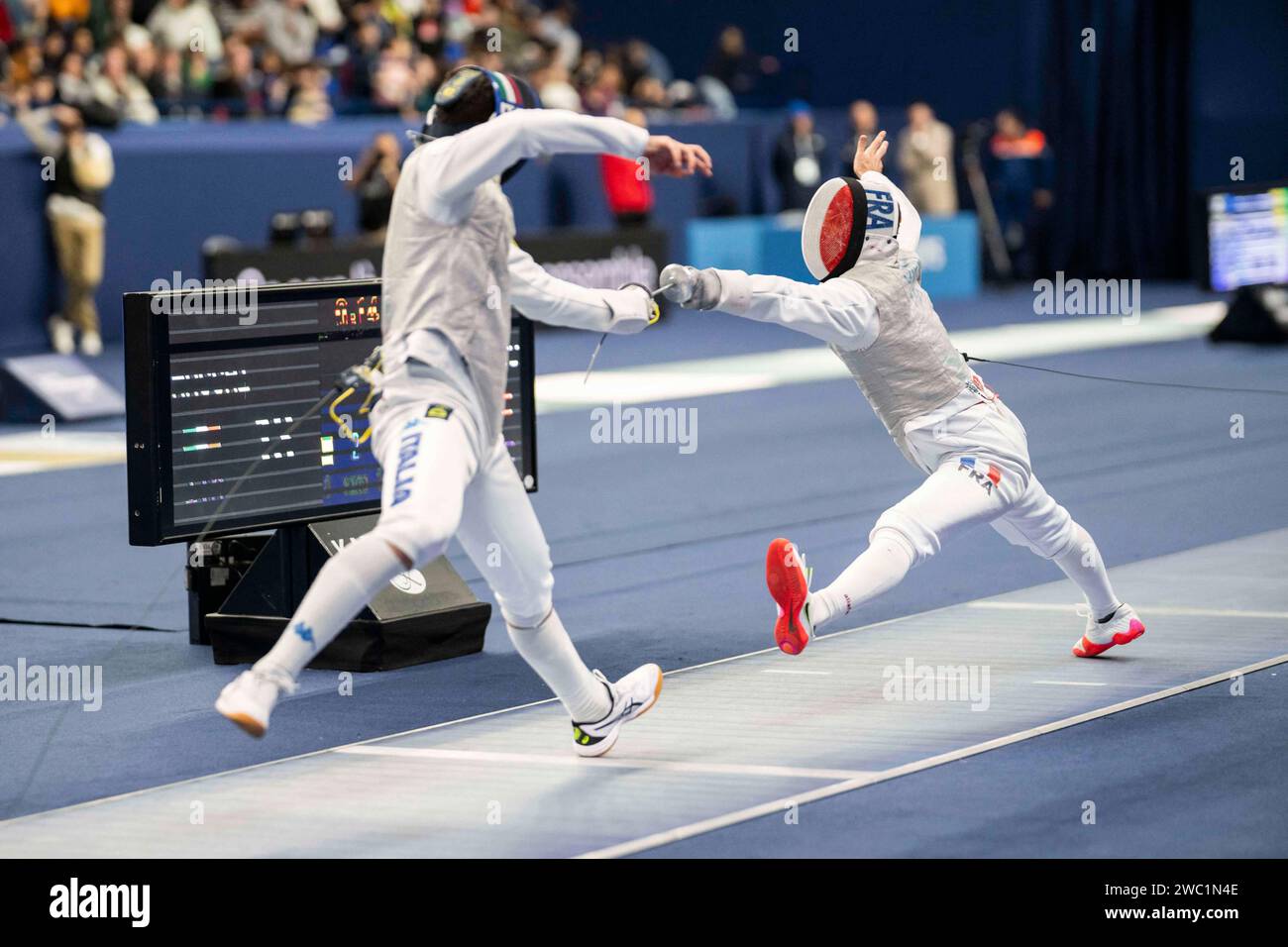 Paris, France. 13th Jan, 2024. Fencing Match (FOIL) between SIDO ...