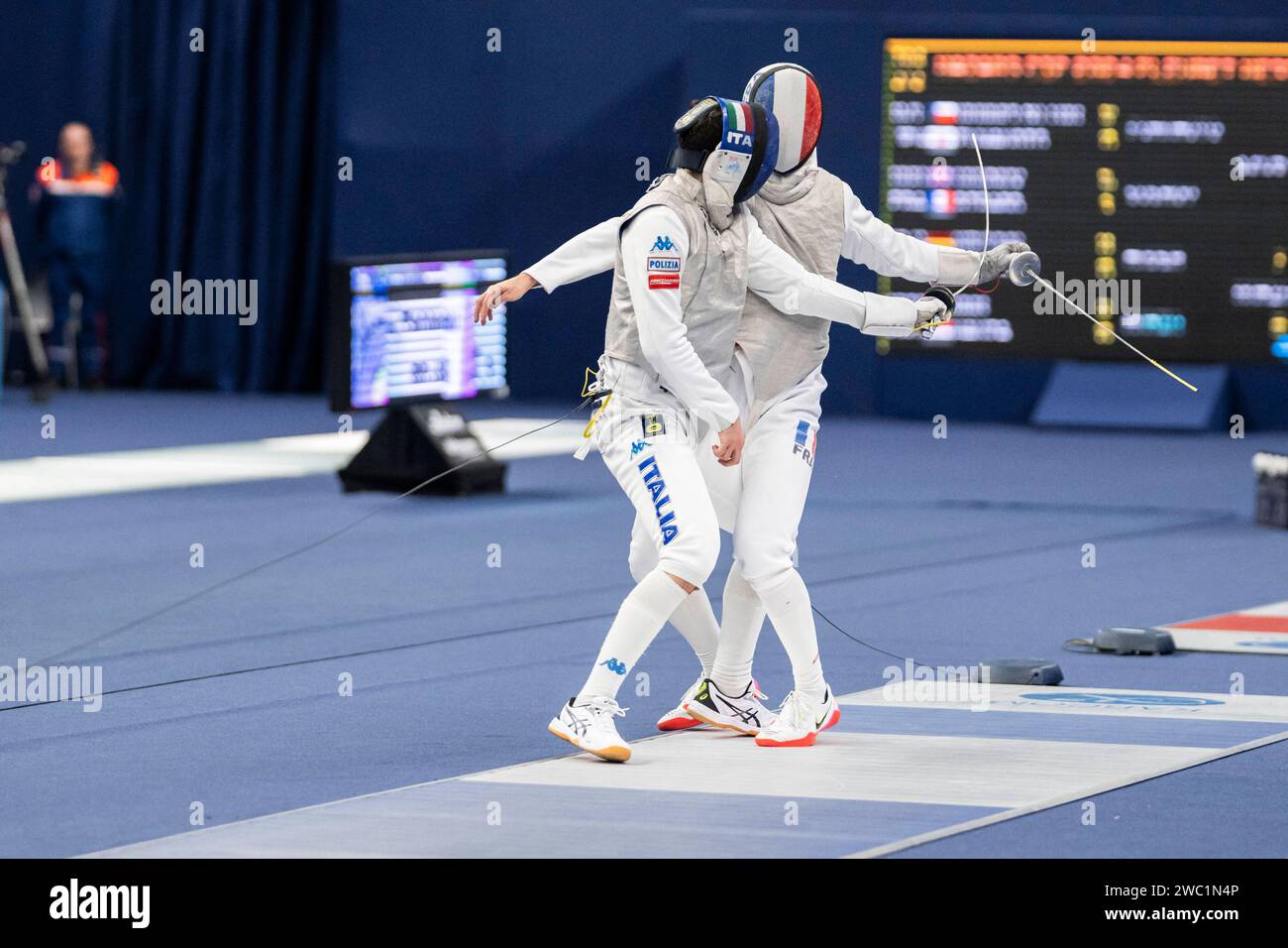 Paris, France. 13th Jan, 2024. Fencing Match (FOIL) between SIDO ...