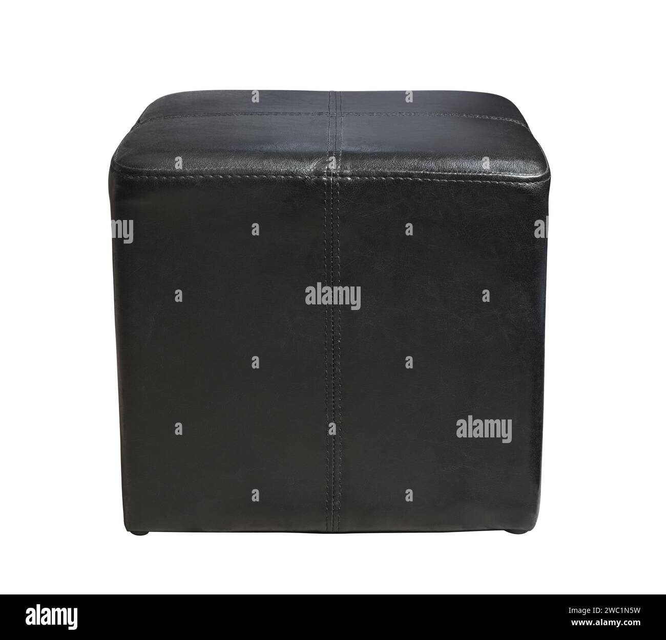 Leather cube stool Cut Out Stock Images & Pictures - Alamy
