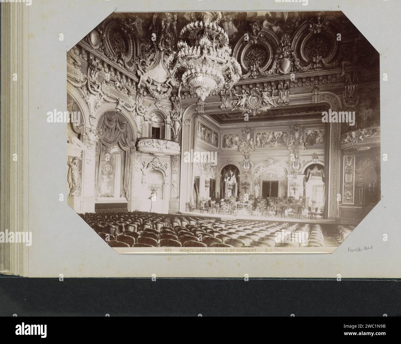 Interior of the Opéra de Monte-Carlo in Monaco, Jean Gilletta, 1896 ...