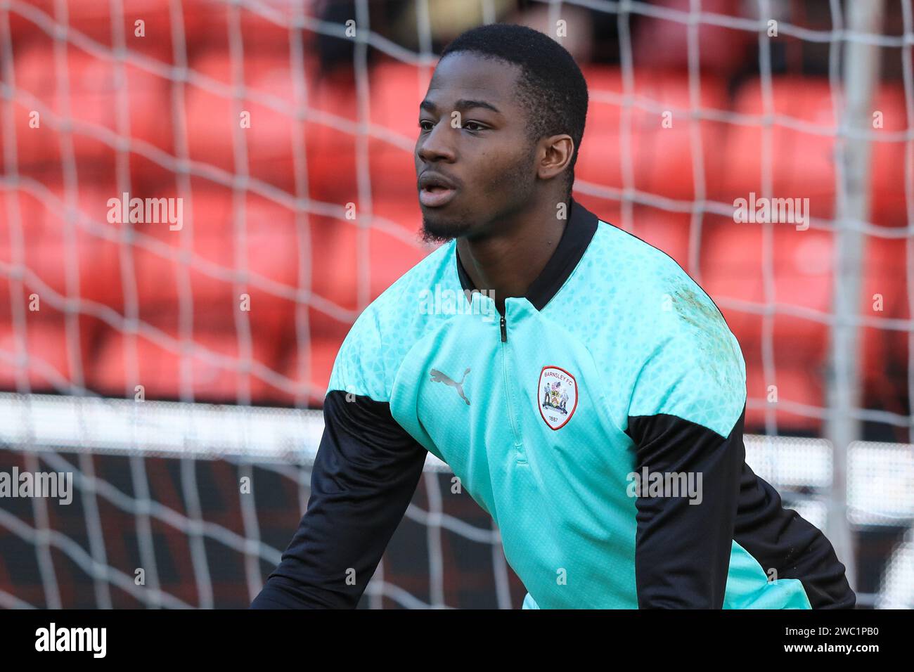 Paul Cooper of Barnsley in the pregame warmup session during the Sky Bet League 1 match Barnsley ...