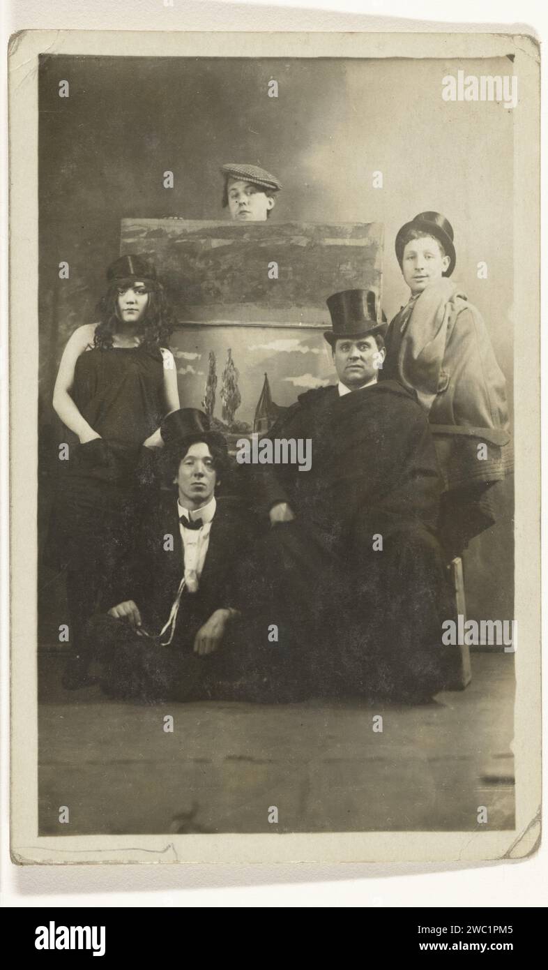 Group portrait of five actors, fast photography Rembrandt, 1910 - 1940 ...