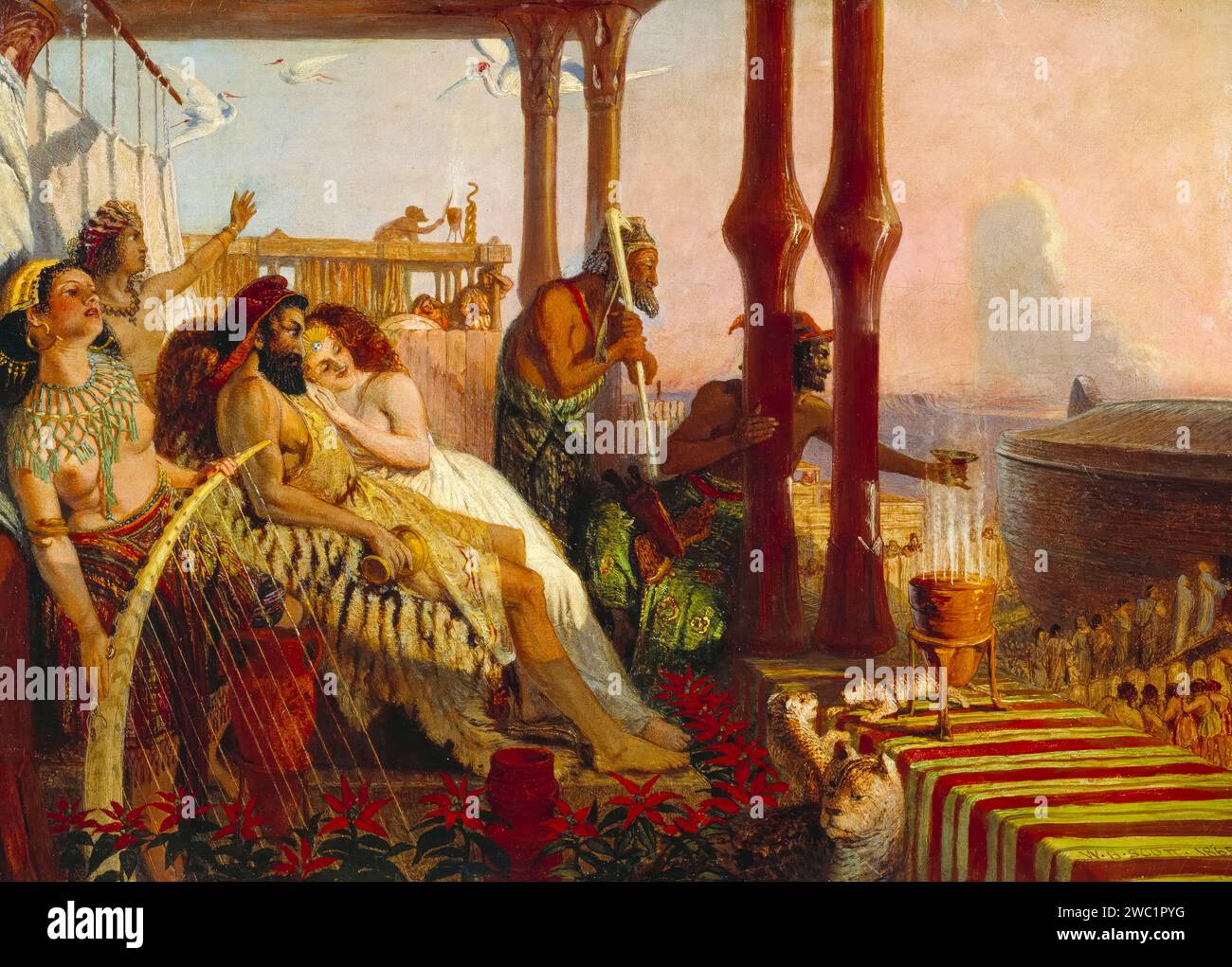 William Bell Scott painting, The Eve of the Deluge, oil on canvas, 1865 ...