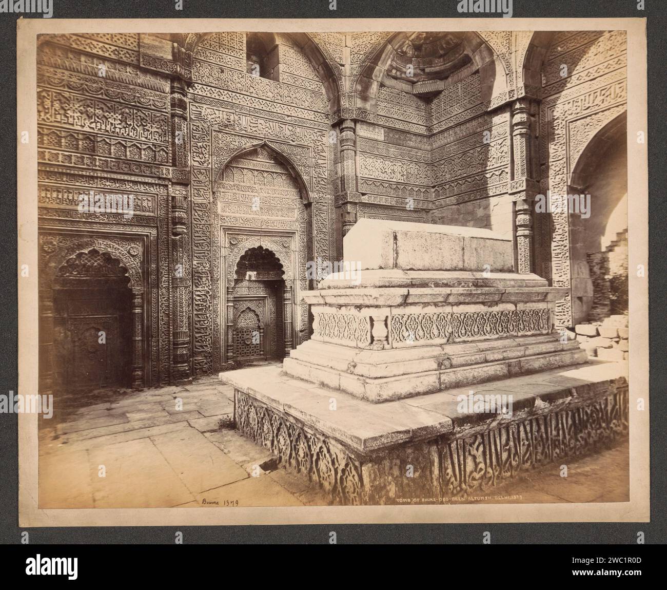 Iltutmish Tomb in the Qutb complex at Delhi, India, Samuel Bourne, 1863 ...