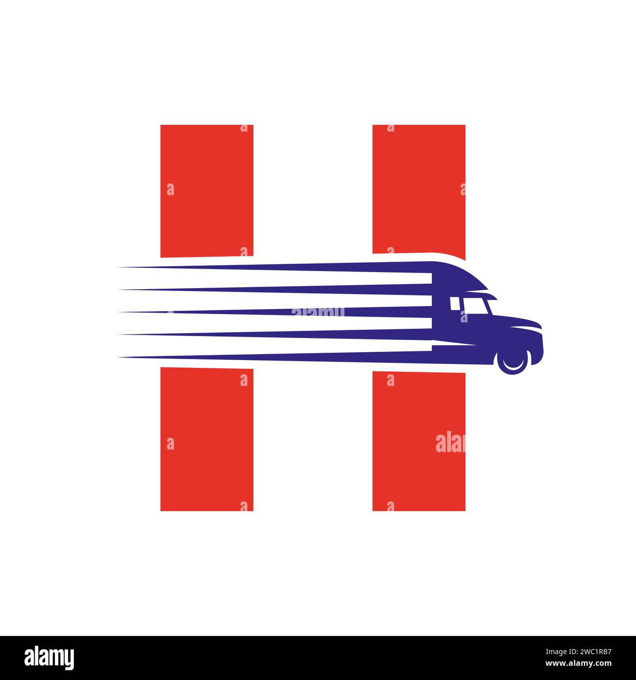 Initial Letter H Truck Logo For Transportation Symbol. Transportation ...