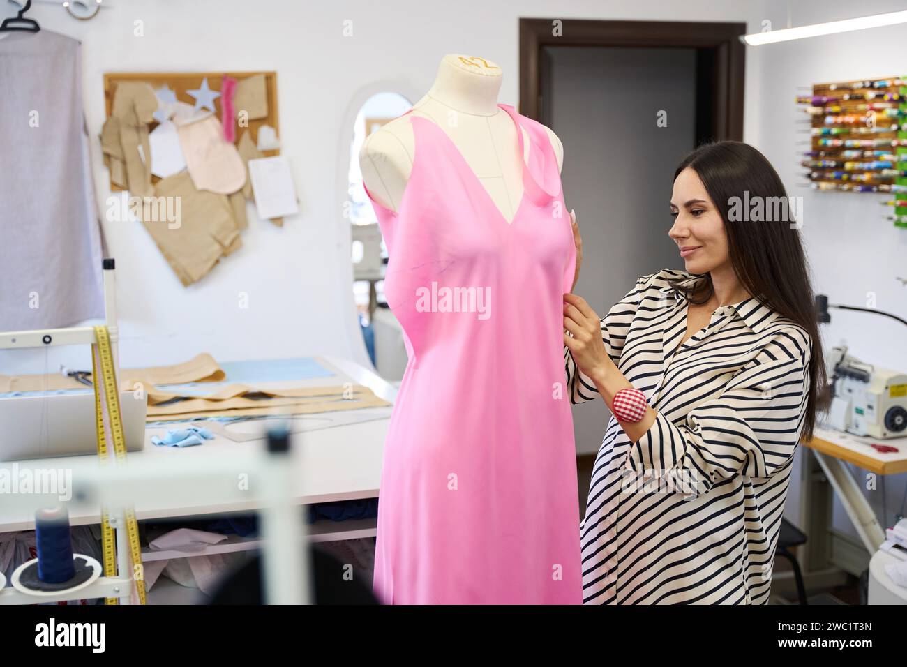 Mannequin with striped blouse hi-res stock photography and images - Alamy