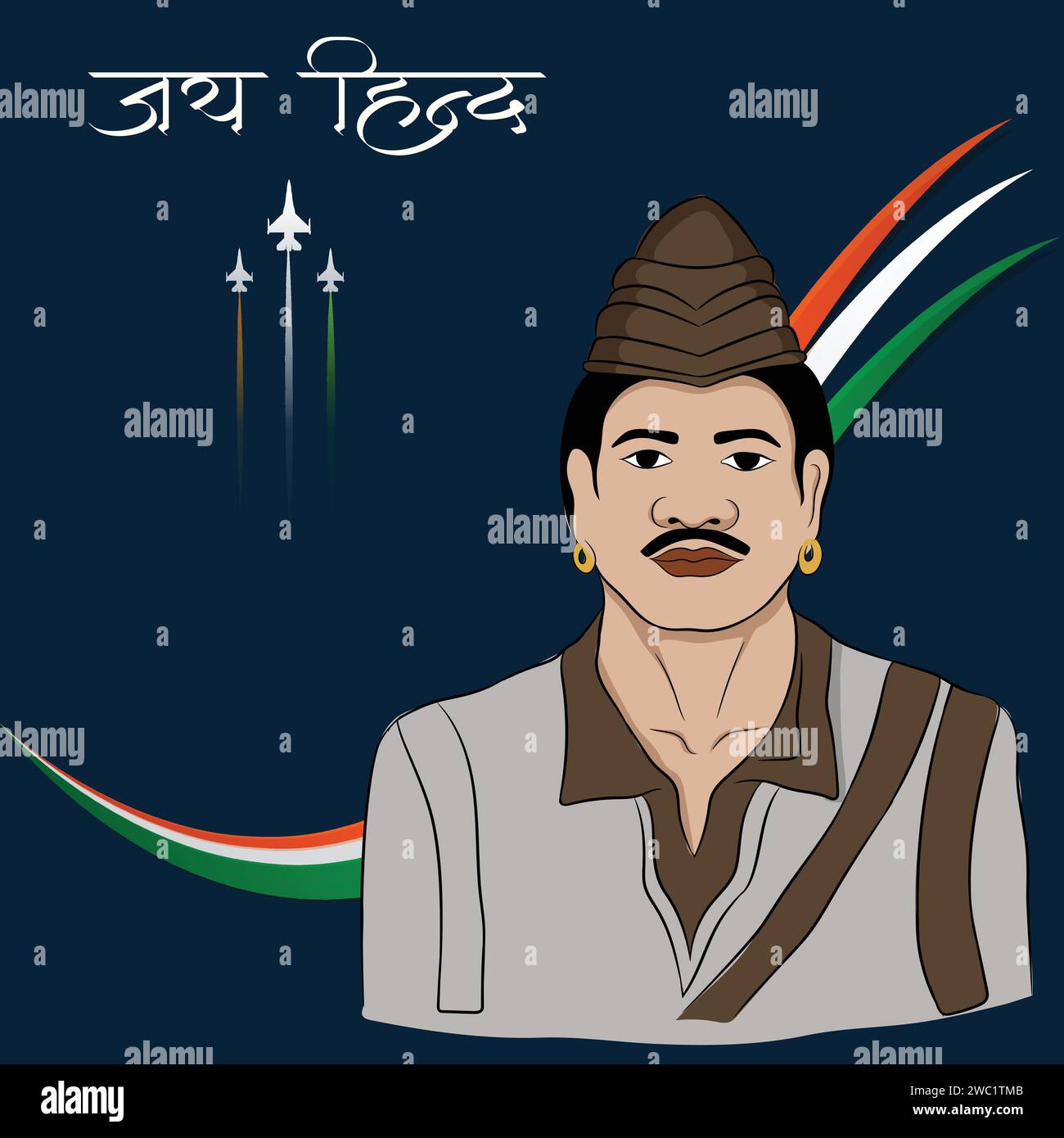 Tri color indian flag design hi-res stock photography and images - Alamy