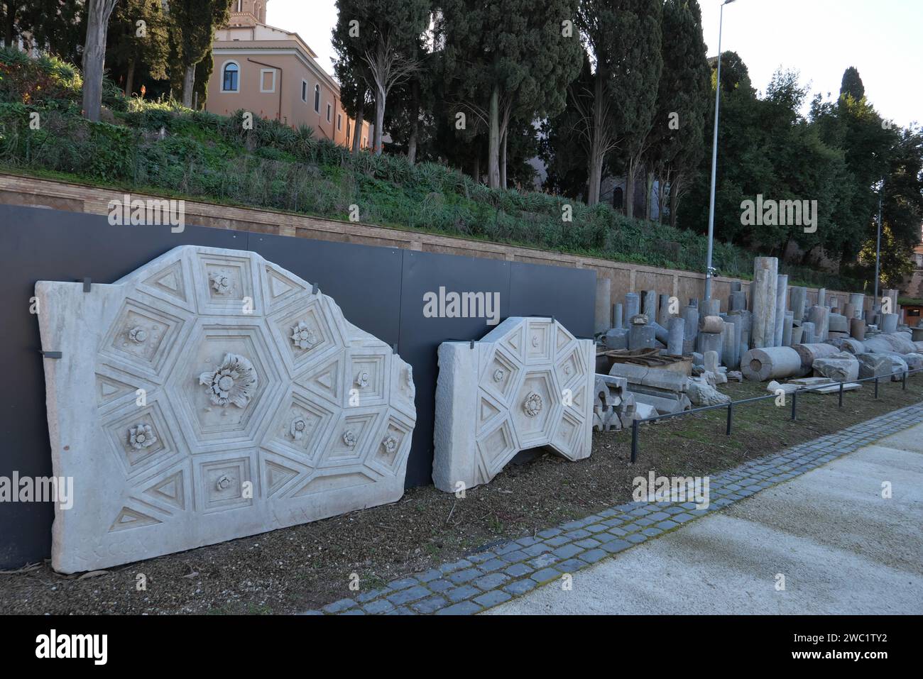 AN EXTERNAL VIEW OF THE NEW ARCHAEOLOGICAL PARK OF THE CELIO MUSEUM OF ...
