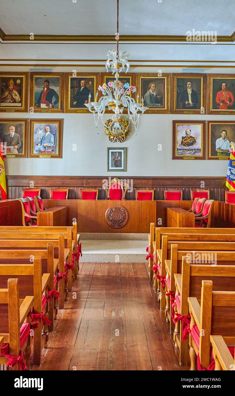 Mahon/Menorca, Spain - August 4, 2022: The council hall of the ...