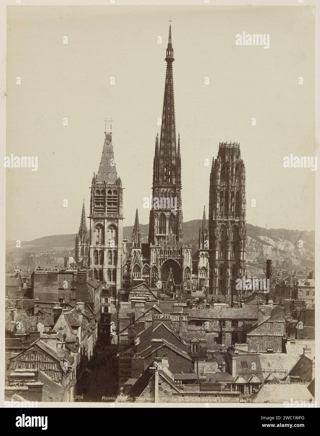 Towers of the Cathedral Van Rouen, Neurdein Frères, 1863 - 1900 ...