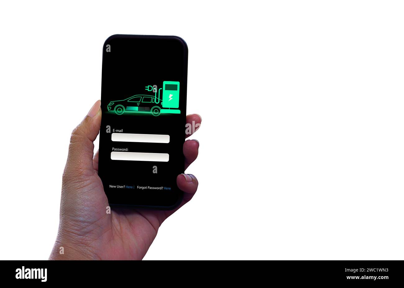 Electric vehicle charger show Cut Out Stock Images & Pictures - Alamy