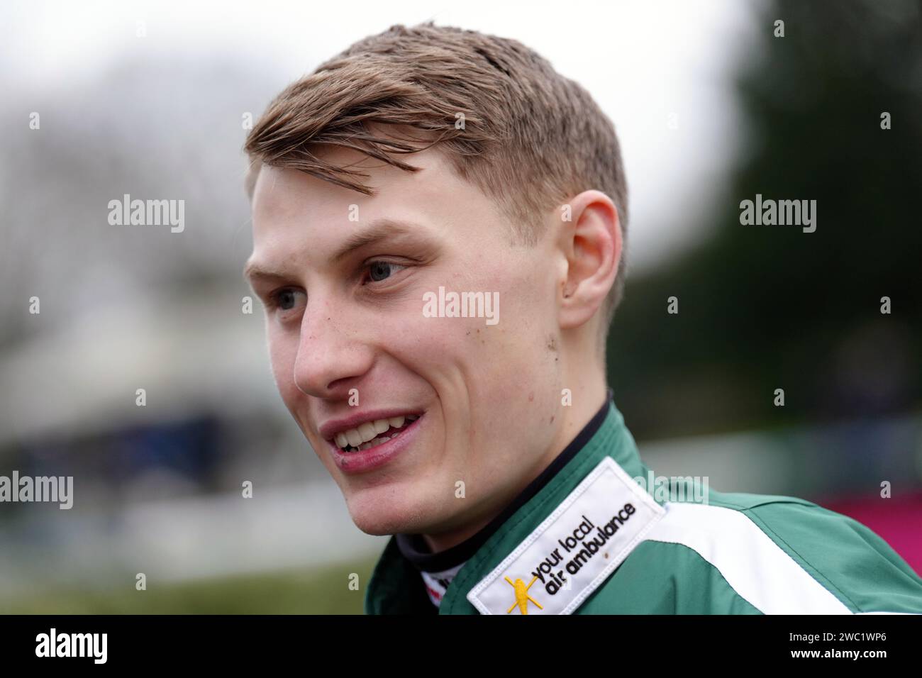 Jockey Ben Godfrey at Kempton Park, Sunbury-on-Thames. Picture date ...