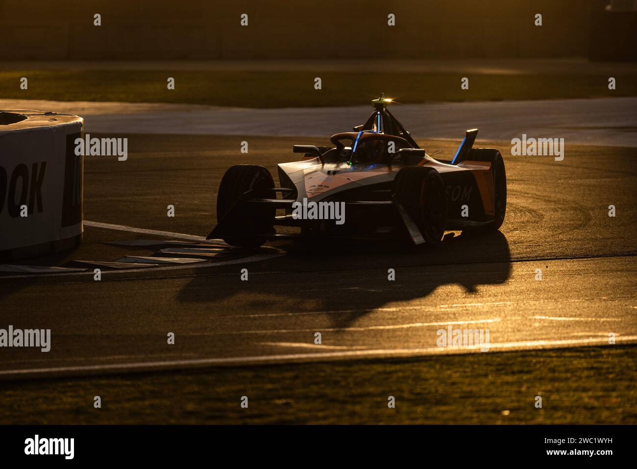 1/13/2024 - Jake Hughes, NEOM McLaren Formula E Team, e-4ORCE 04 during ...