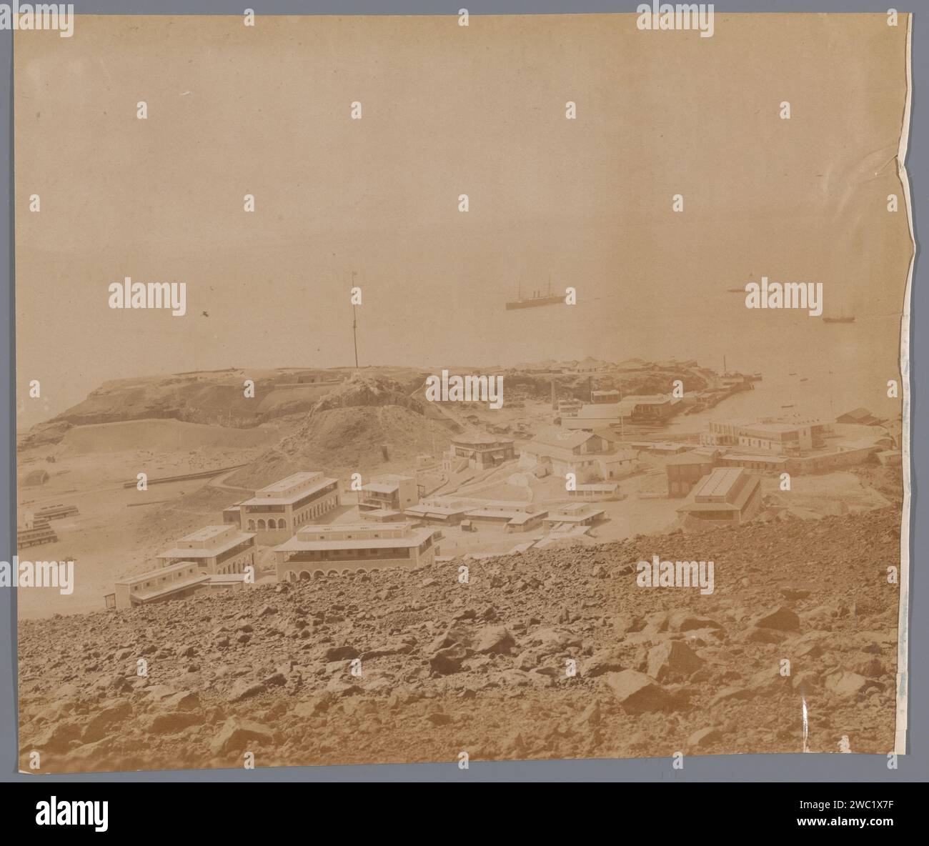 View of the coast of Aden, Anonymous, 1851 - 1900 photograph Aden paper ...