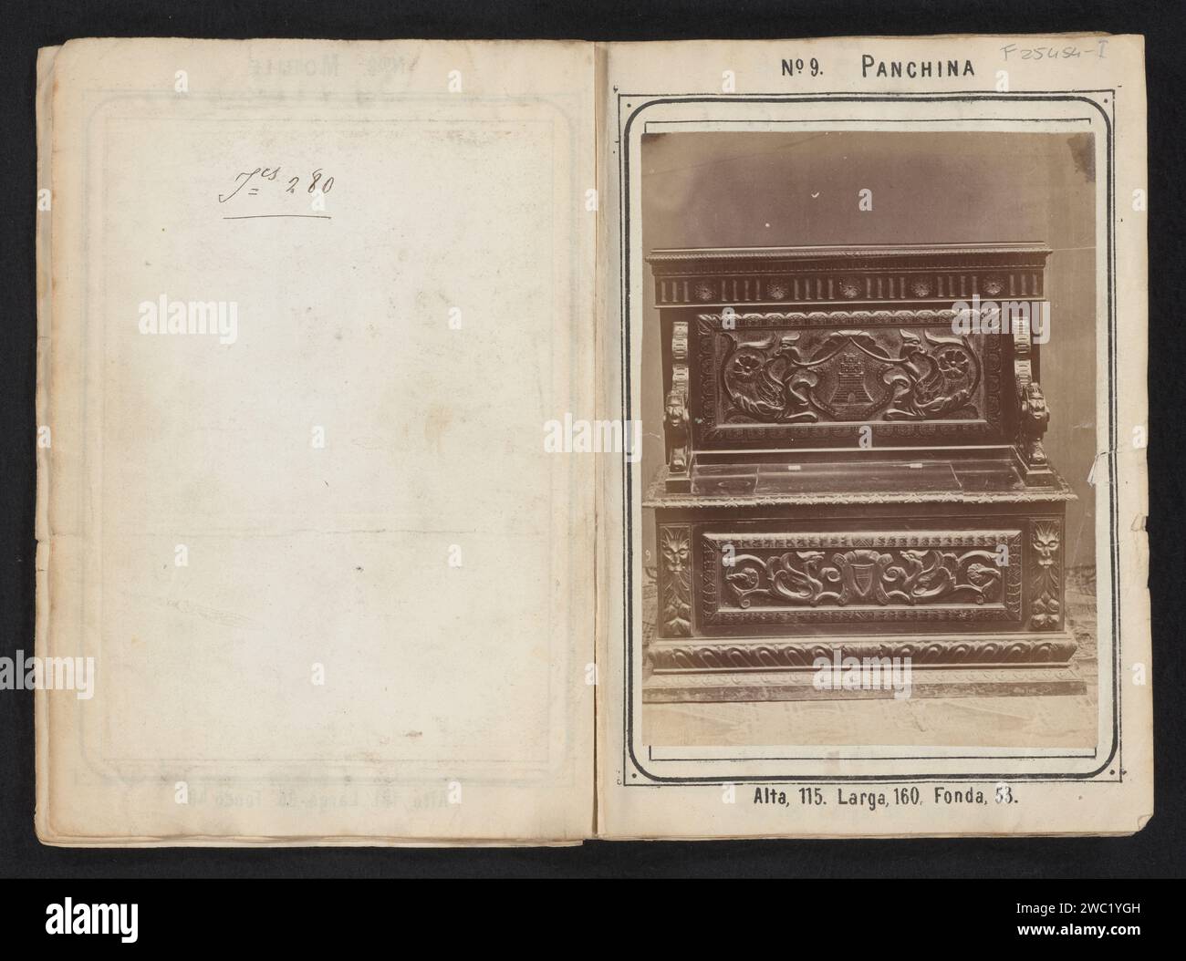 Decorated wooden sofa, anonymous, c. 1878 - c. 1885 photograph paper ...