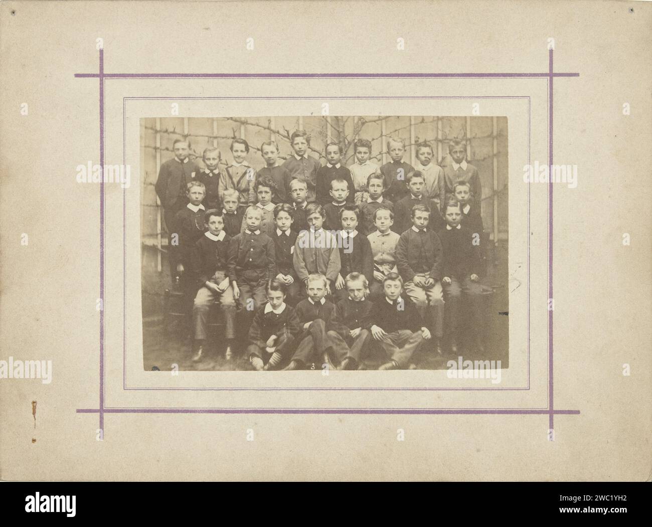 Group portrait of an unknown school class with boys, Anonymous, 1851 ...