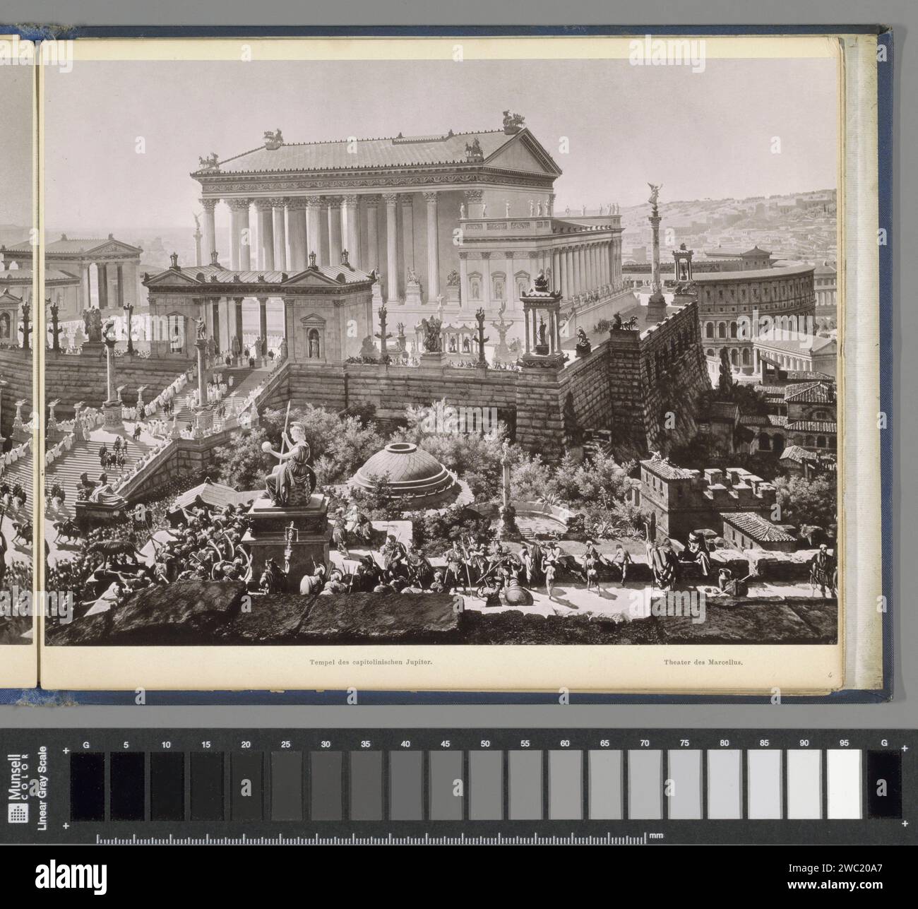 View of ancient Rome: The Temple of Jupiter Optimus Maximus and the ...