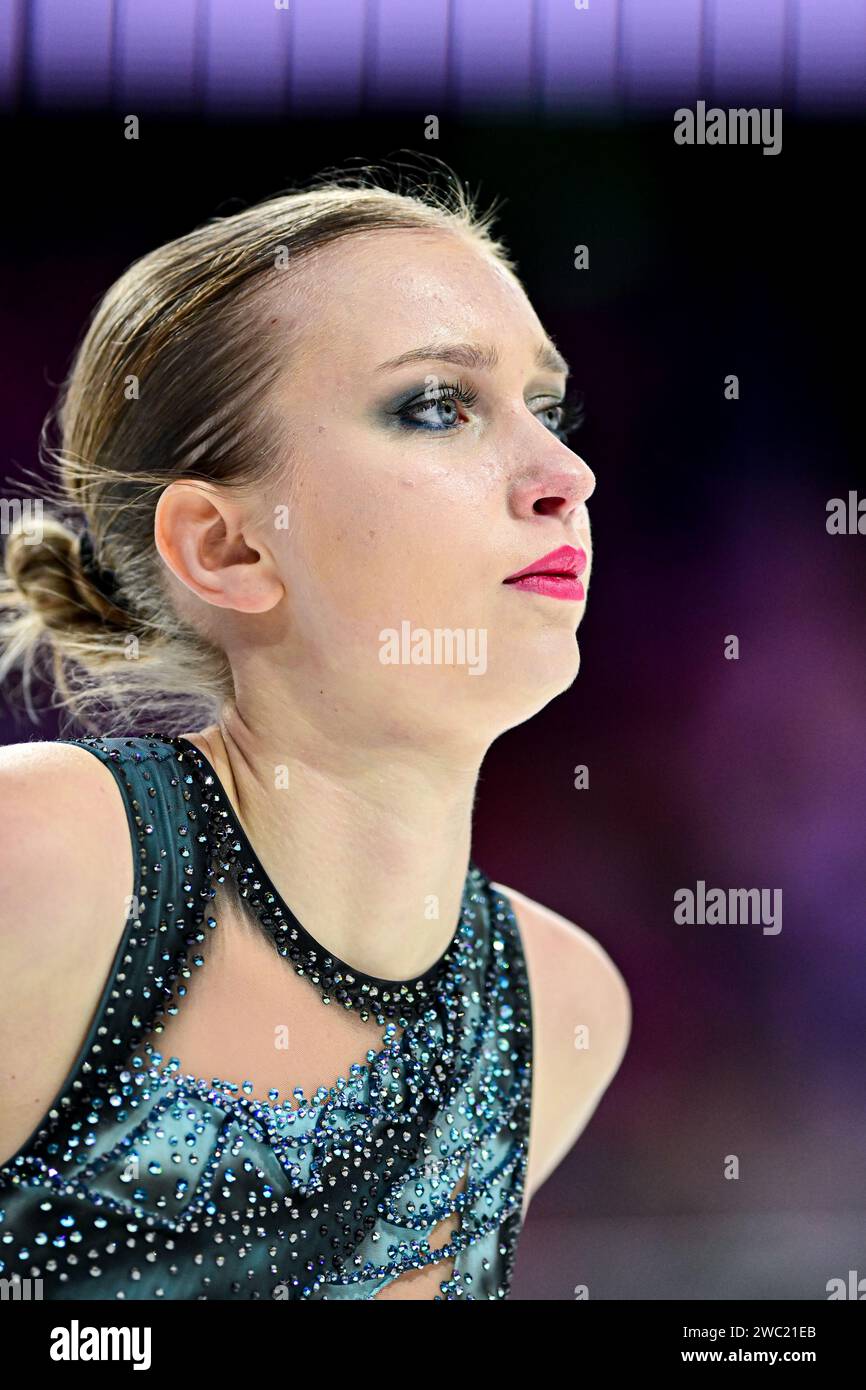 Alexandra FEIGIN (BUL), during Women Free Skating, at the ISU European ...