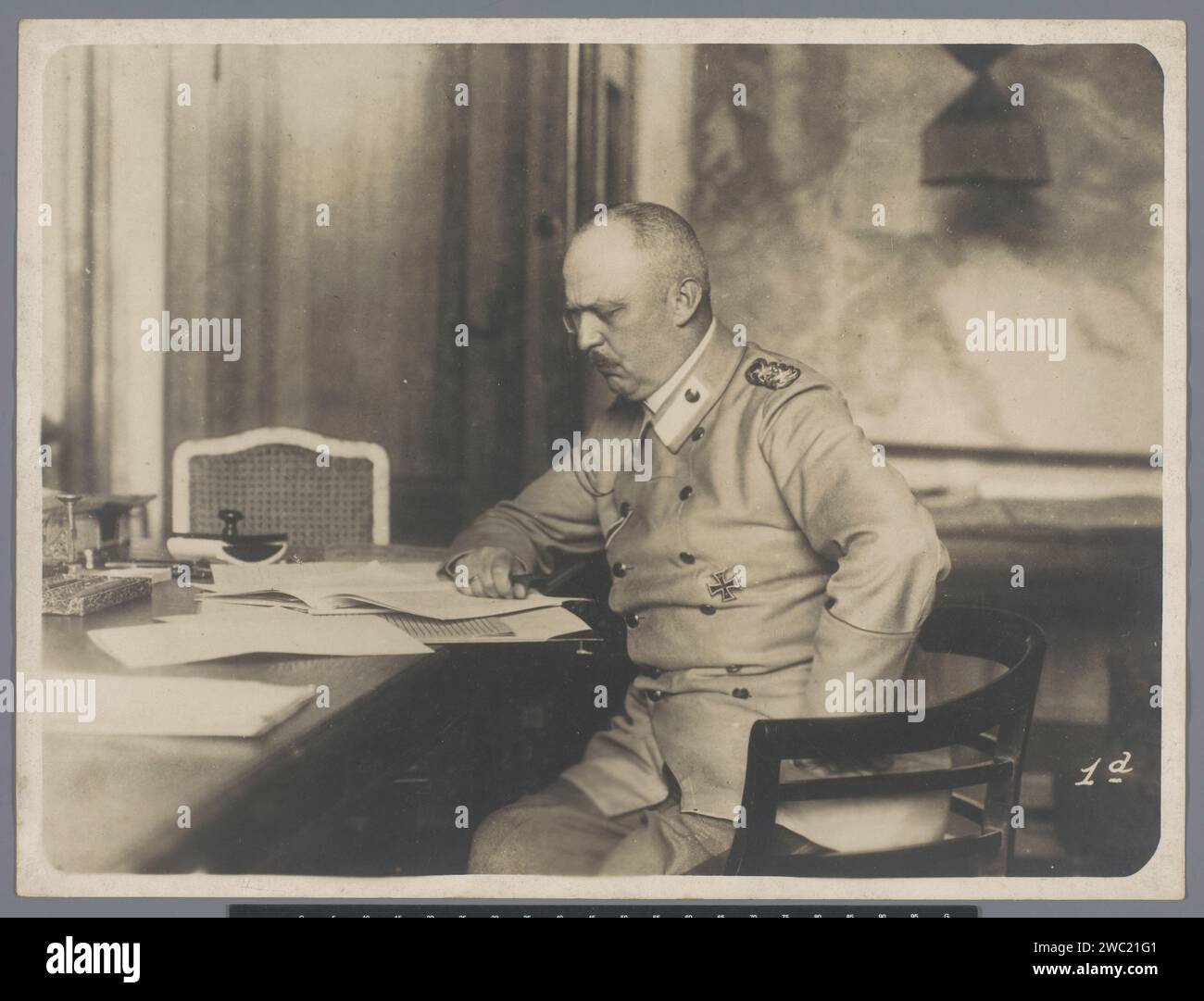 Portrait of the German General Quartermaster Erich Ludendorff in his ...