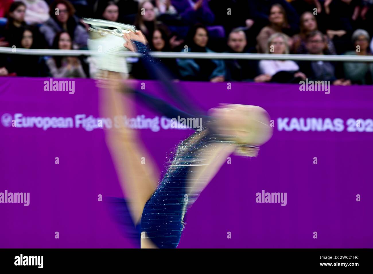 Kimmy REPOND (SUI), during Women Free Skating, at the ISU European Figure Skating Championships ...