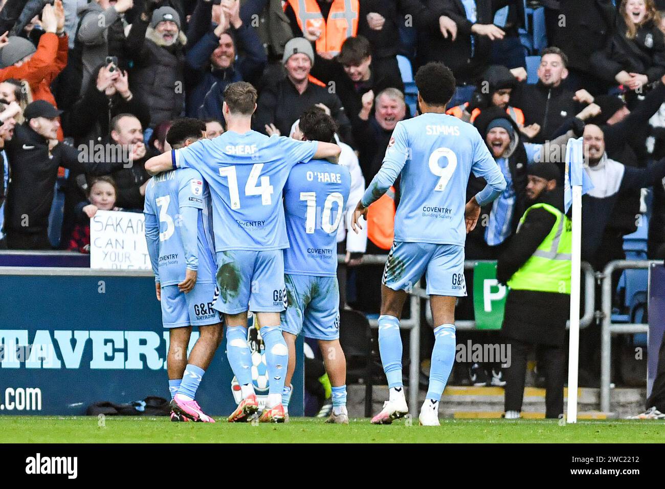 13th January 2024; Coventry Building Society Arena, Coventry, England ...