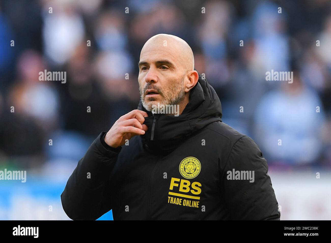 Enzo Maresca, manager of Leicester City during the Sky Bet Championship ...