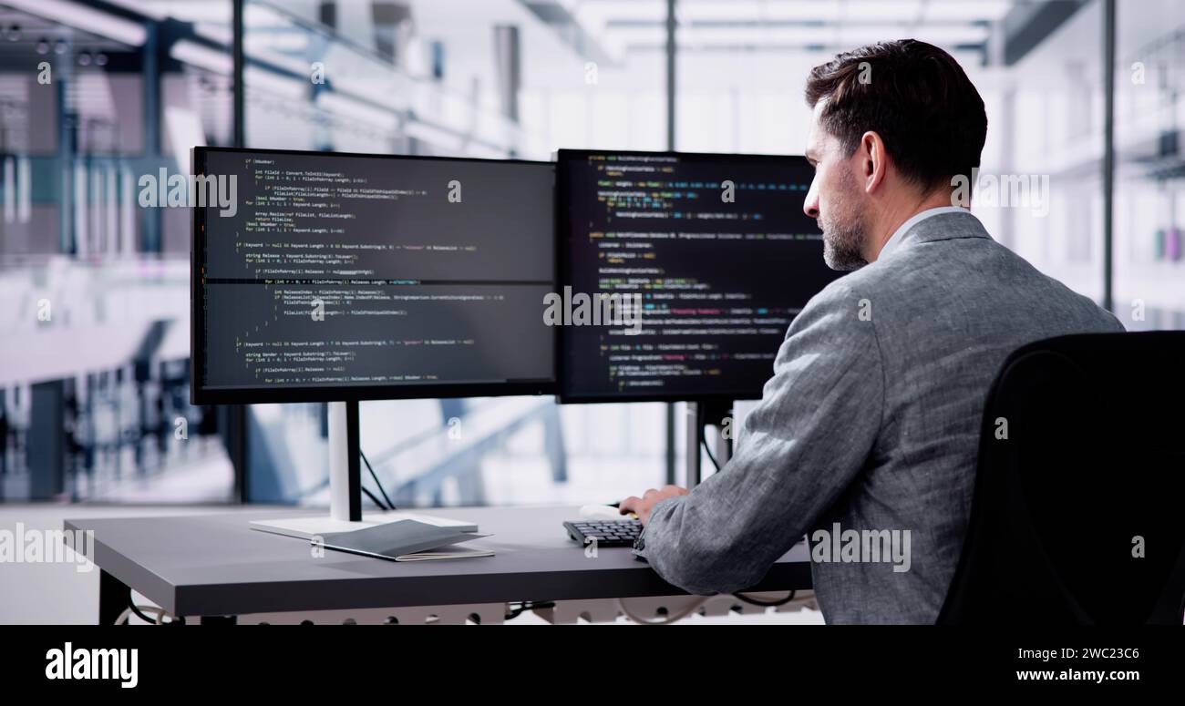 Computer coding code older hi-res stock photography and images - Alamy