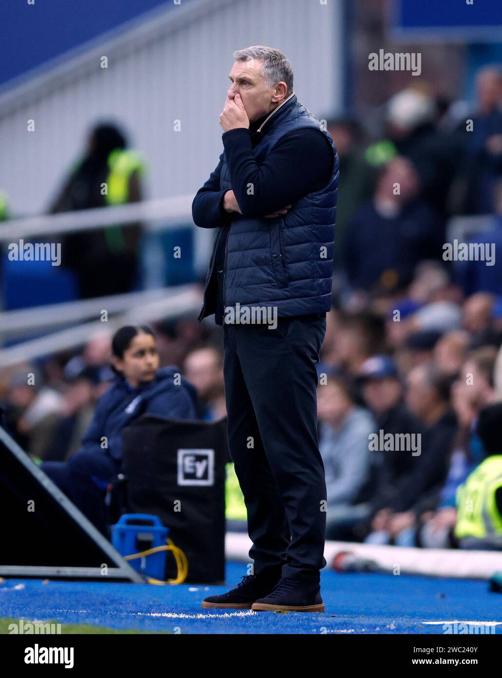 Birmingham City manager Tony Mowbray reacts after they concede the ...