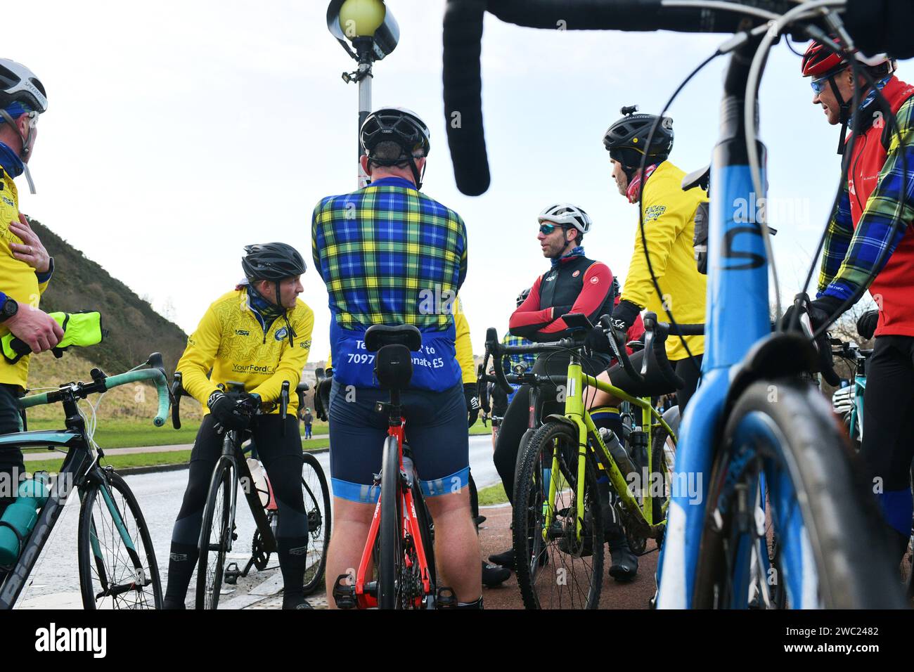 Edinburgh Scotland, UK 13 January 2024. Record breaking adventure ...