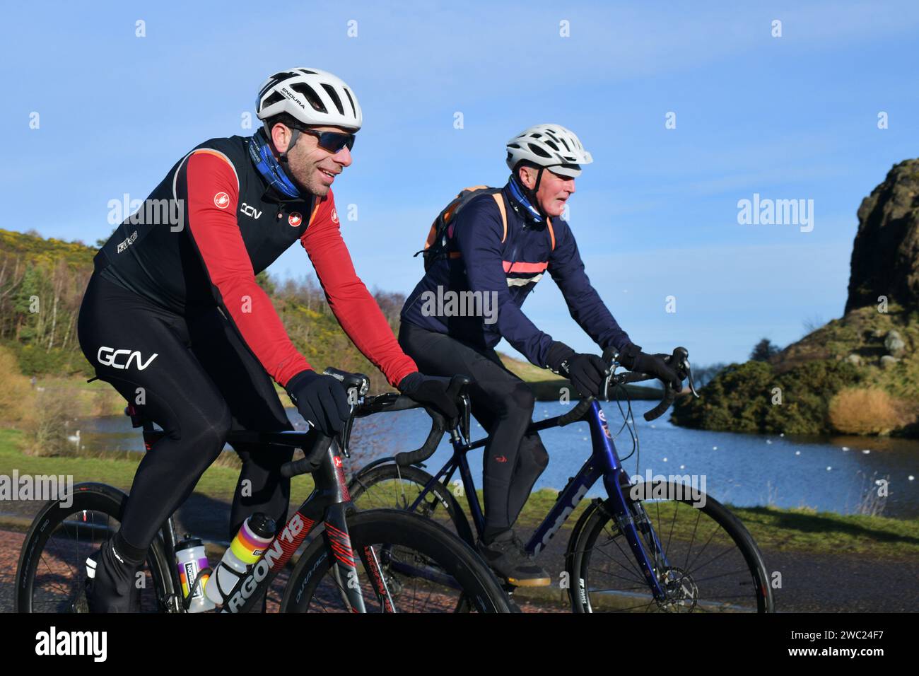 Edinburgh Scotland, UK 13 January 2024. Record breaking adventure ...