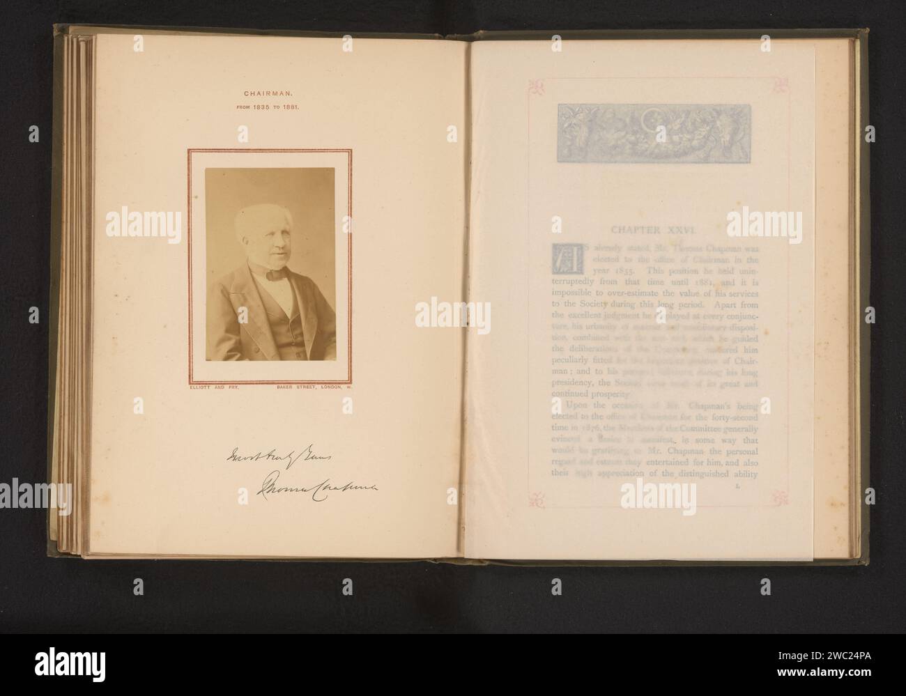 Portrait of Thomas Chapman, chairman of Lloyd's Register between 1835 ...