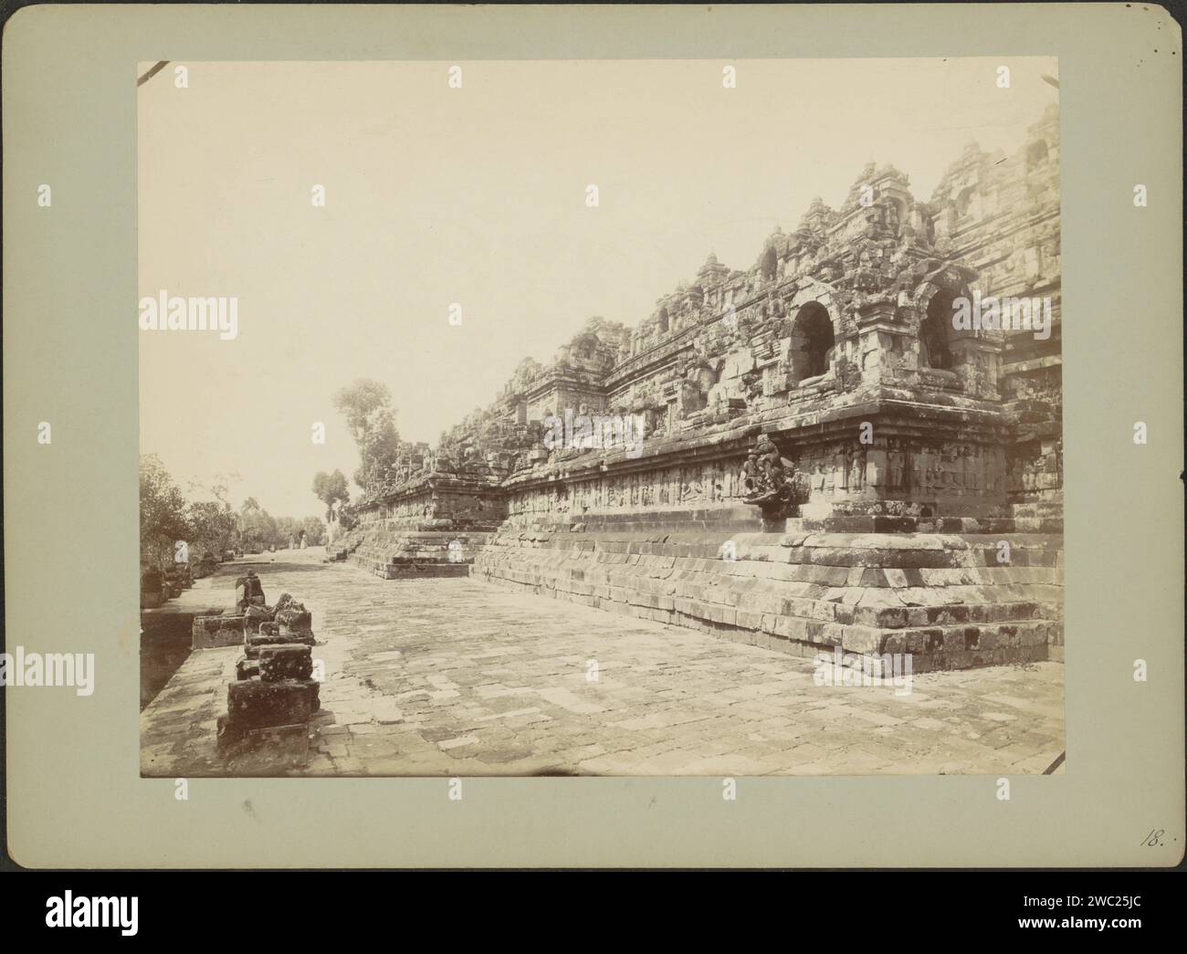 View of the Borobudur on Java, Anonymous, c. 1870 - c. 1910 photograph ...