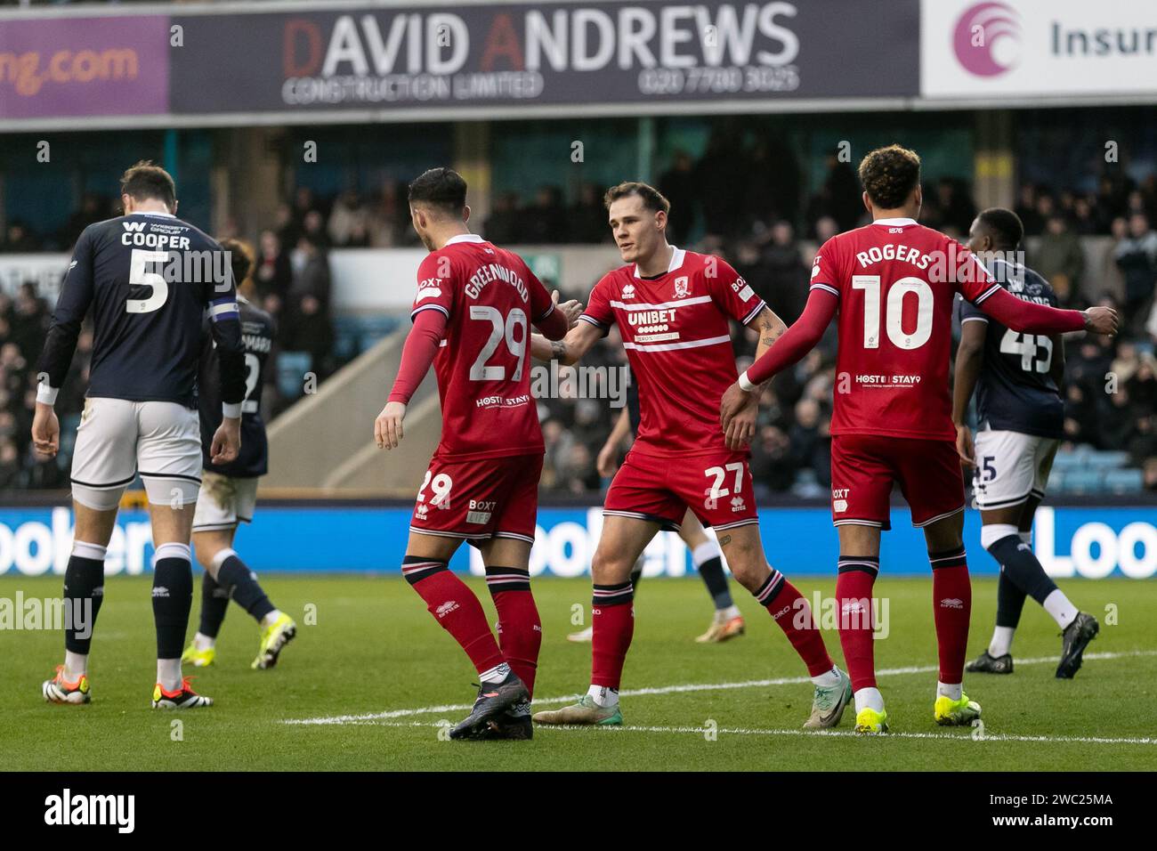 London, UK. 12th Sep, 2020. Lukas Engel of Middlesbrough celebrates ...