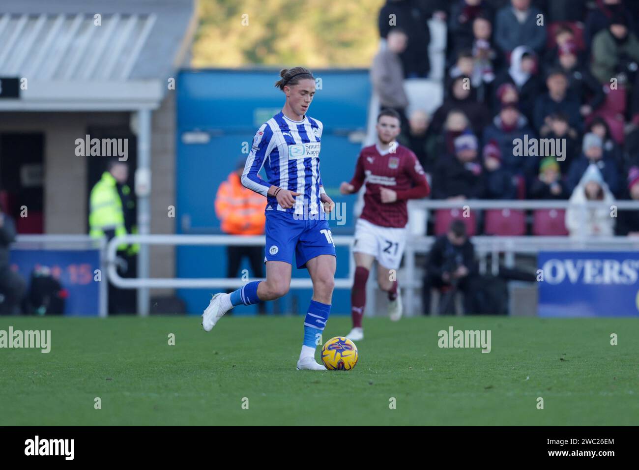 Wigan Athletic's Thelo Aasgaard during the first half of the Sky Bet ...