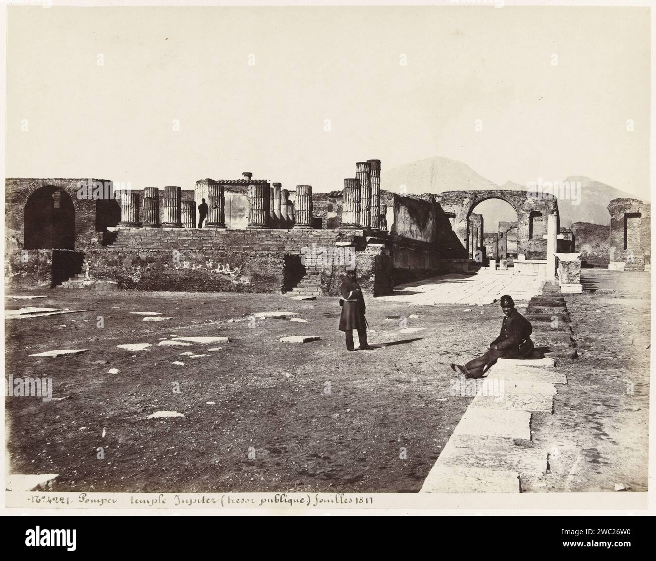 Temple of Jupiter in Pompeii, Italy, Anonymous, 1851 - 1900 photograph ...