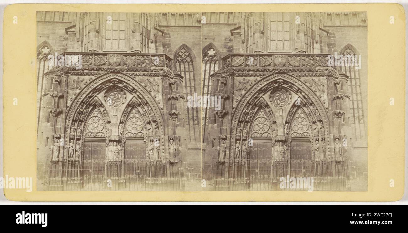 Portal of the Onze-Lieve-Vrouwekerk in Nuremberg, Germany, Johann ...